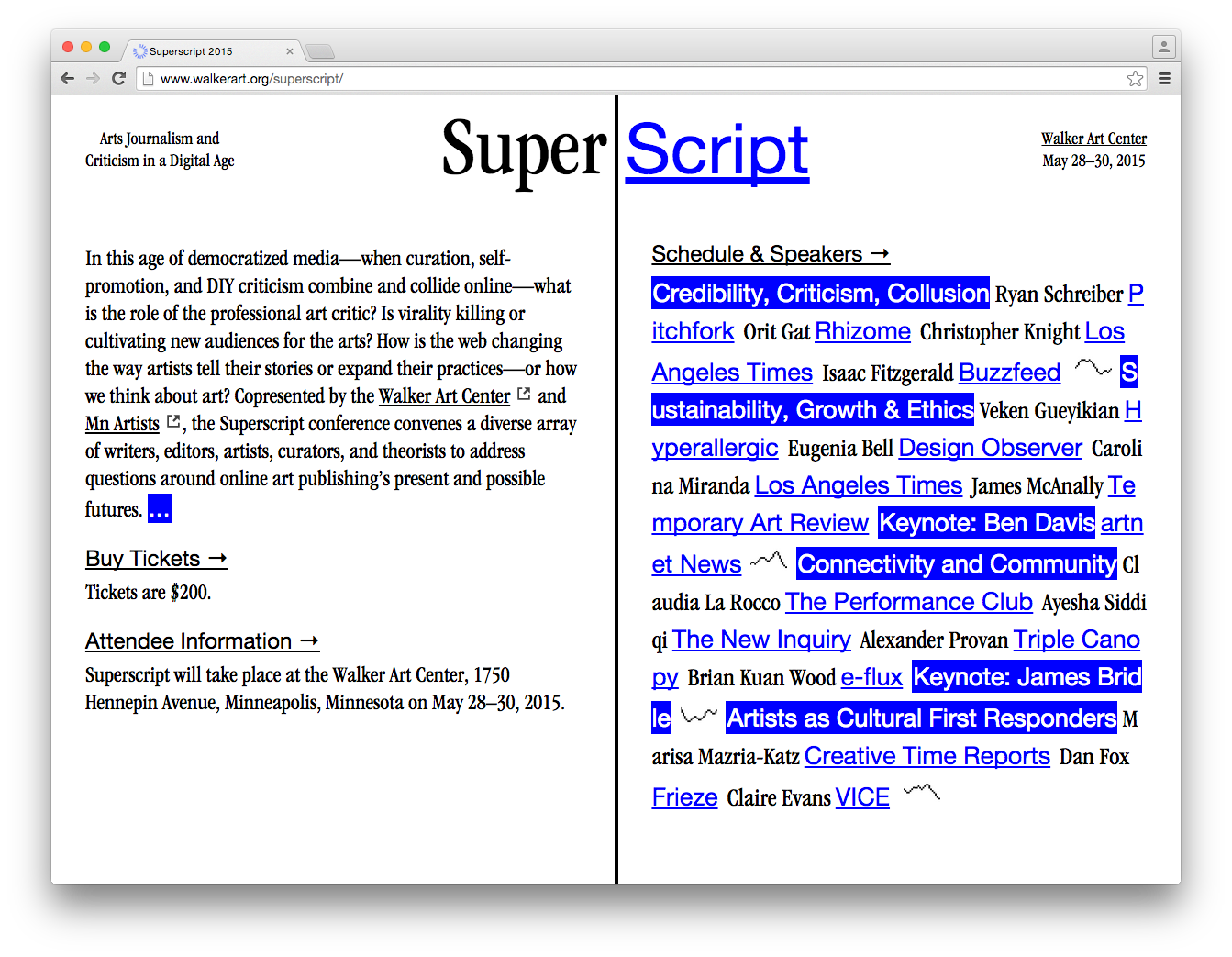 Superscript Website